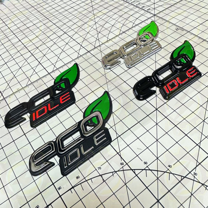 ORIGINAL SIZE PERODUA MYVI BEZZA ECO IDLE LOGO BADGE EMBLEM | Lazada