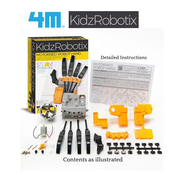 4M Steam Education Toys - KidzRobotix / Motorised Robot Hand | Lazada