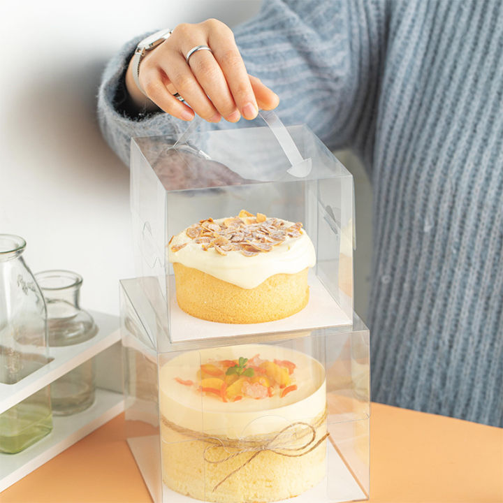 10pcs Acetate Cake Box with Handle | Lazada PH