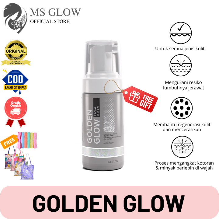 MS Glow Golden Glow - Sabun Muka Golden Glow - MS Glow Golden Wash ...