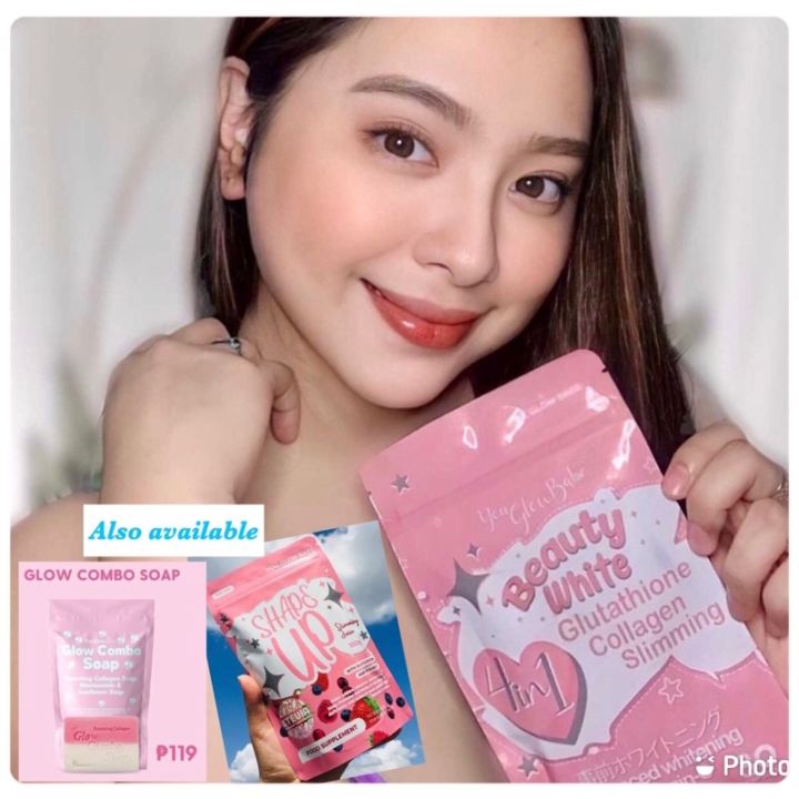 Beauty White Glutathione Capsule, Shape Up Juice, Glow Combo soap ...