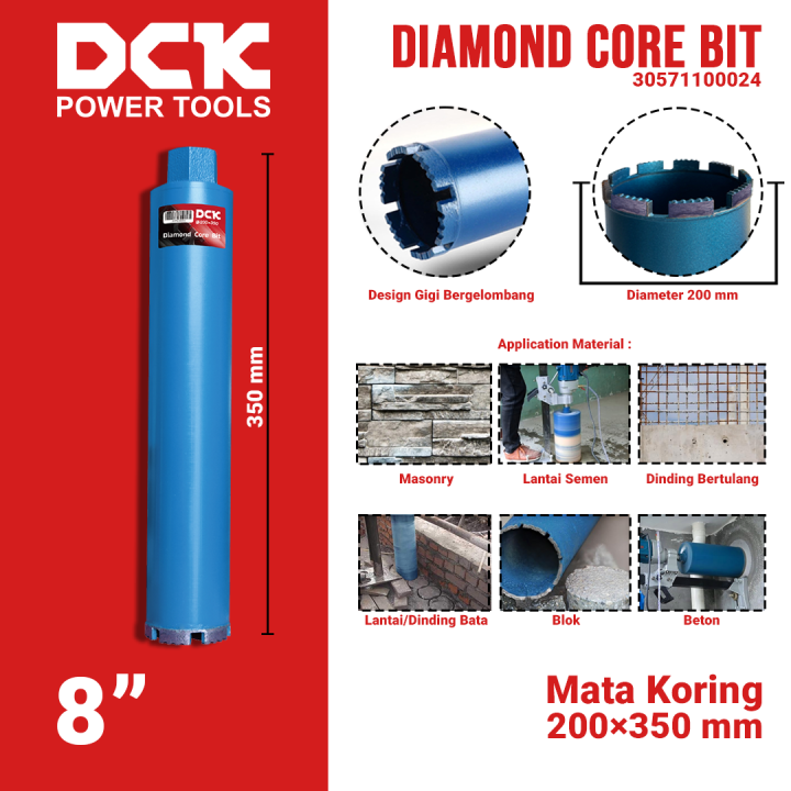 DCK Diamond Core Bit 8 Inci / Mata Koring 200×350 mm | Lazada Indonesia