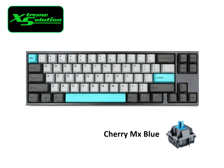 Ducky Miya Pro Moonlight 68 Keys Mechanical Keyboard (White Backlit ...