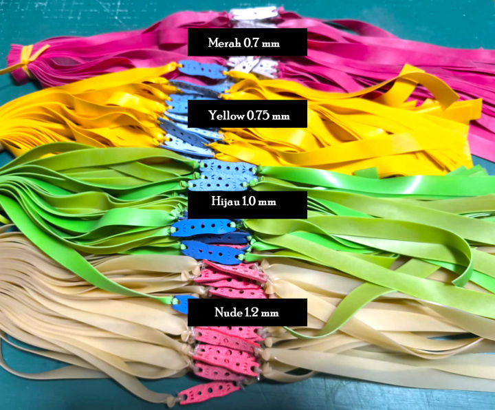 Rubber Band Getah rata 0.7-1.0mm Thickness Flat Rubber Band Getah ...