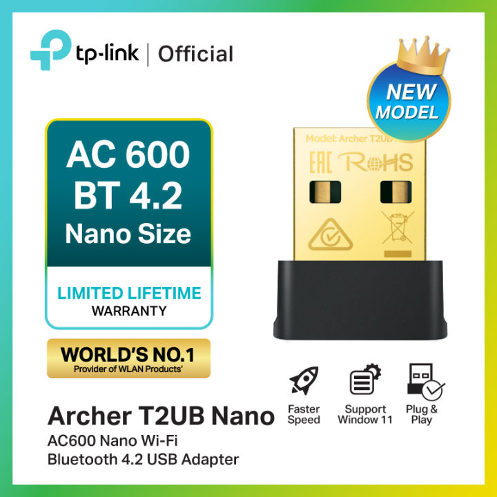 TP-Link Archer T2UB Nano AC600 Nano Wi-Fi Bluetooth 4.2 USB Adapter ตัว ...