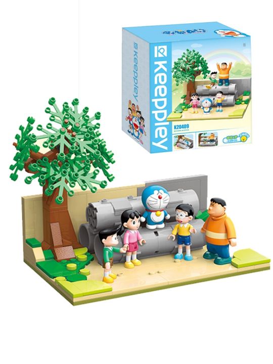 Mô hình lắp ghép Doraemon dạng Lego - K20409 Sân bóng chày Doremon ...