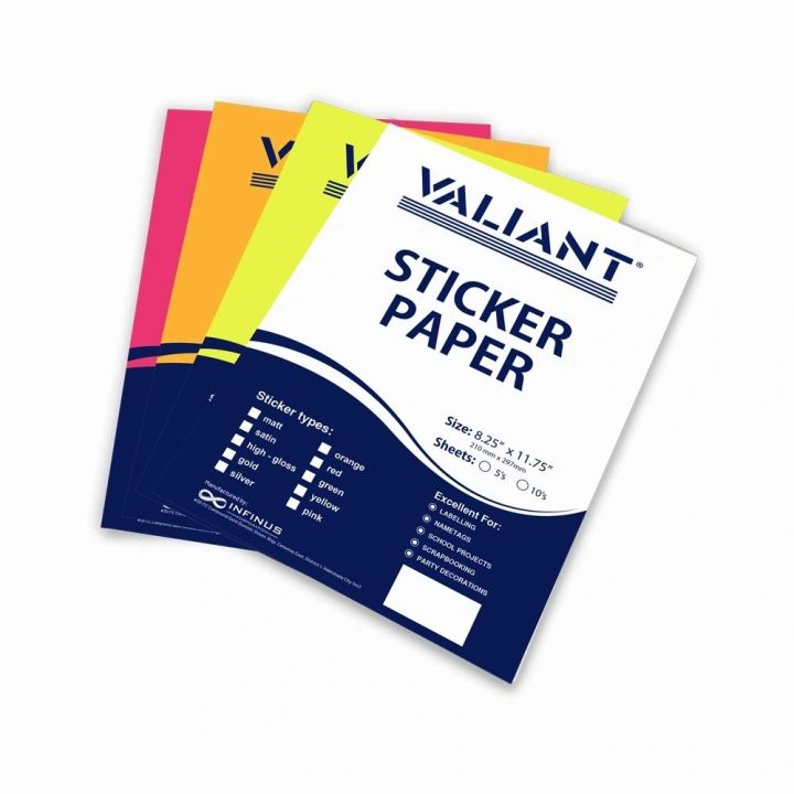 Sticker Paper 8.5x11 Inches | Lazada PH