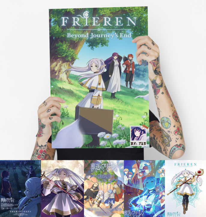 Frieren A3 A4 Poster Anime Home Gaming Room Decor Wall Posters T63 ...