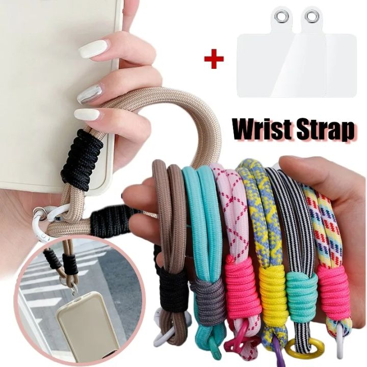 Universal Phone Lanyard Wrist Braided Keychain Strap with Tether Tabs ...