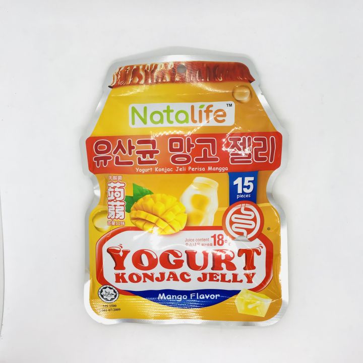 Natalife Mango Yogurt Konjac Jelly Juice Content 18% 菌蒟蒻 芒果口味 300g ( 20g x 15pcs ) | Lazada