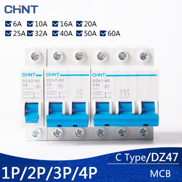 COD 】 WPOEI Chnt Dz47-60 3p Single Class 3 Phase Domestic Mcb Mini Circuit Breaker Mcb Air ...