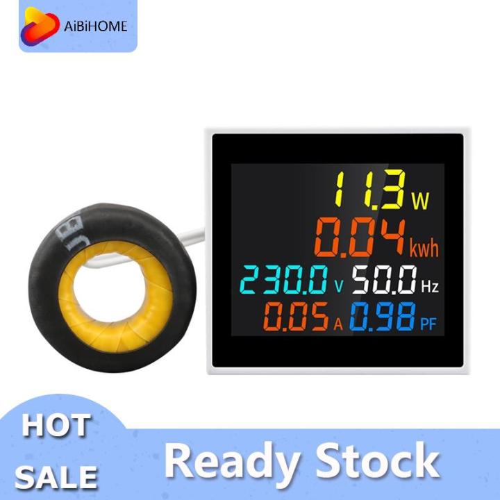 【AiBi Home】- AC 50-450V 50/60Hz 6IN1 Square Voltmeter Ammeter Ampere ...