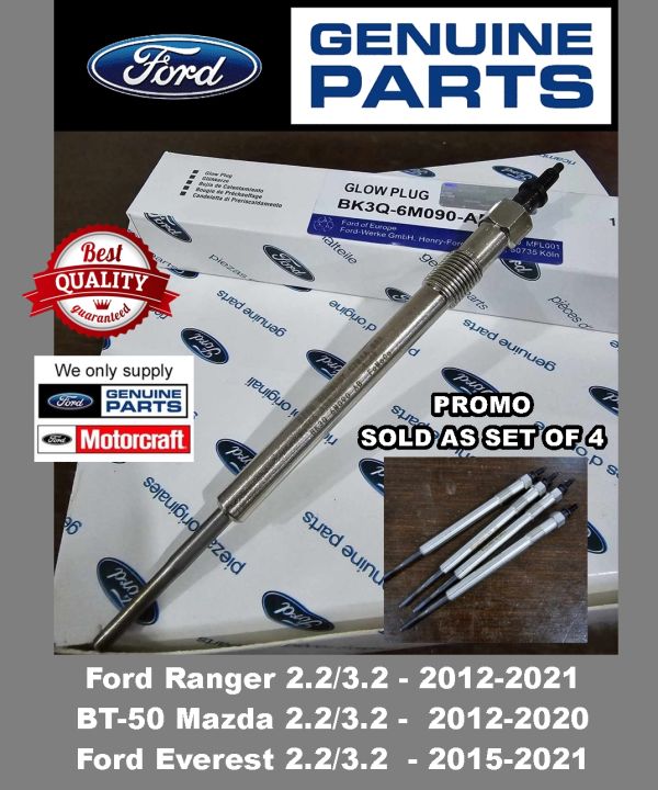 GENUINE Glow plug Ford Ranger 2.2/3.2 2012-2021, BT-50 2.2/3.2 2012 ...