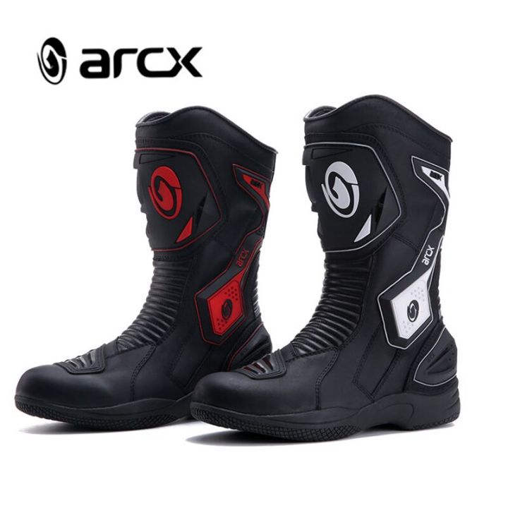 ARCX Motorcycle Racing Boots Men's Waterproof Protective Boot 4 Seasons ...