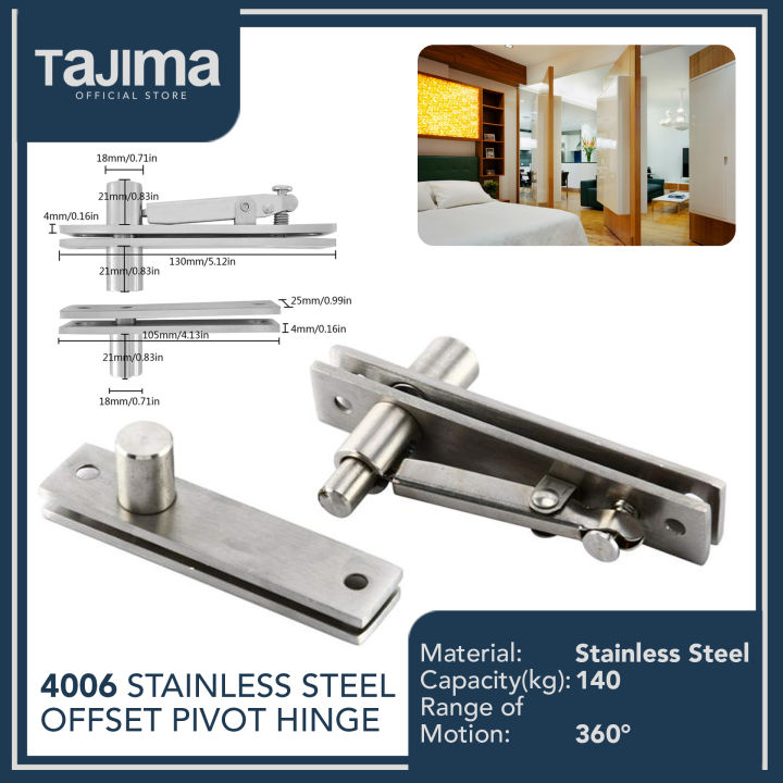 360 Degree Rotation Stainless Steel 304 Concealed Door Offset Pivot ...