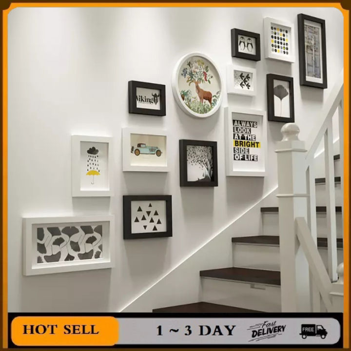 13 photo frames combination / Multi Picture Photo Frame Set / Wall ...