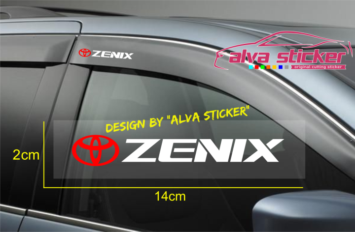 new sticker zenix stiker cover talang air mobil toyota kijang innova ...