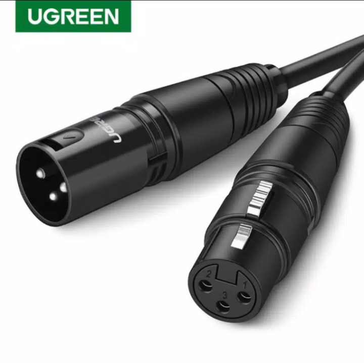 UGREEN XLR Mikrofon Kabel Audio Meriam Colokan Kabel Ekstensi XLR untuk ...