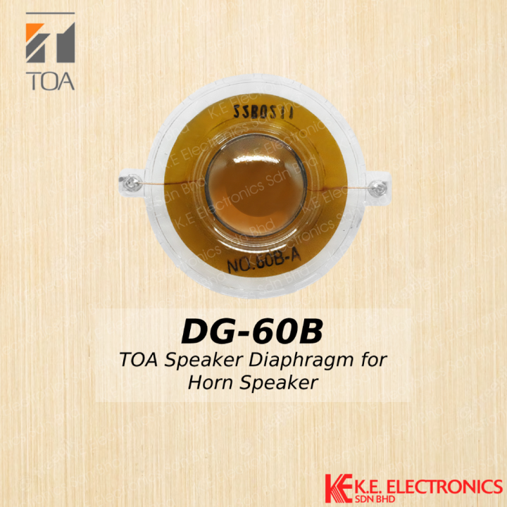 TOA DG-60B Speaker Diaphragm for Horn Speaker | Lazada
