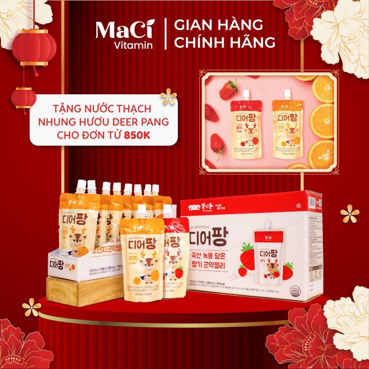 Nước Thạch nhung hươu DEER PANG Cho trẻ Giúp ngon miệng Tăng chiều cao ...