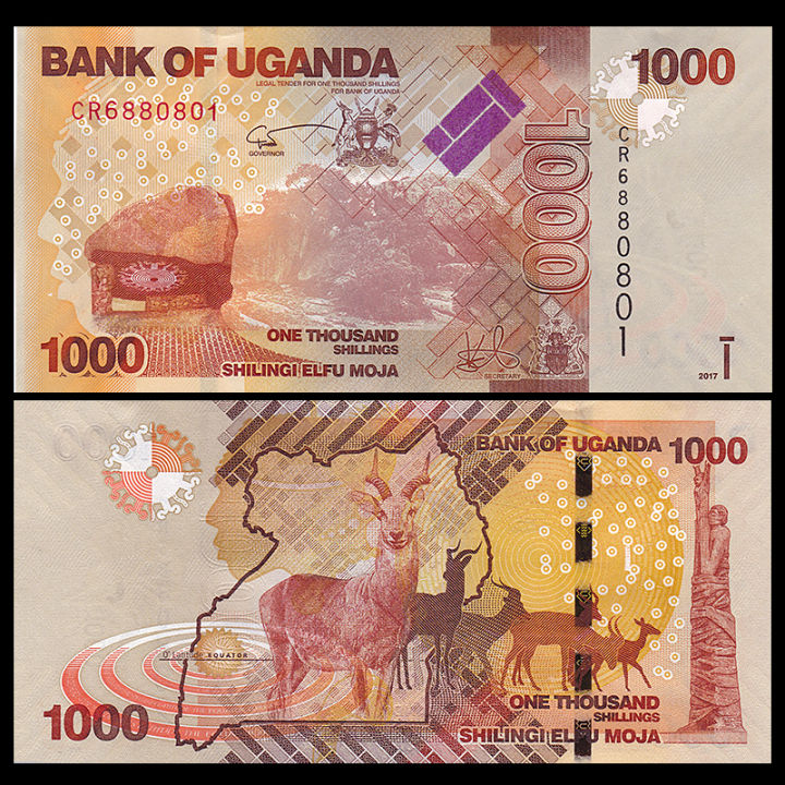 乌干达 Uganda 1000 Shillings 2015-2017 P-49 NEW UNC original Banknote ...