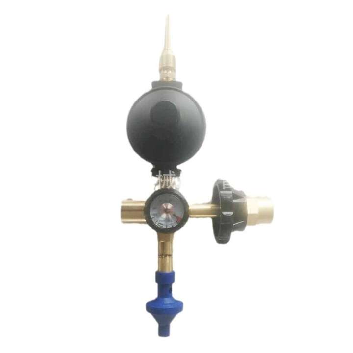 3/7 Valve Gauge Helium Gas Pressure Reducer Inflation Tool Fixture ...