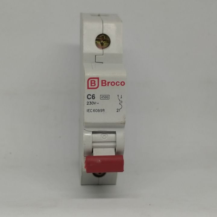 MCB BROCO 6 AMPERE 230V SNI ( 1 PCS ) | Lazada Indonesia