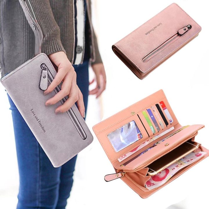 Dompet Panjang Wanita Ziper Dompet Cewek Kekinian 2023 | Lazada Indonesia