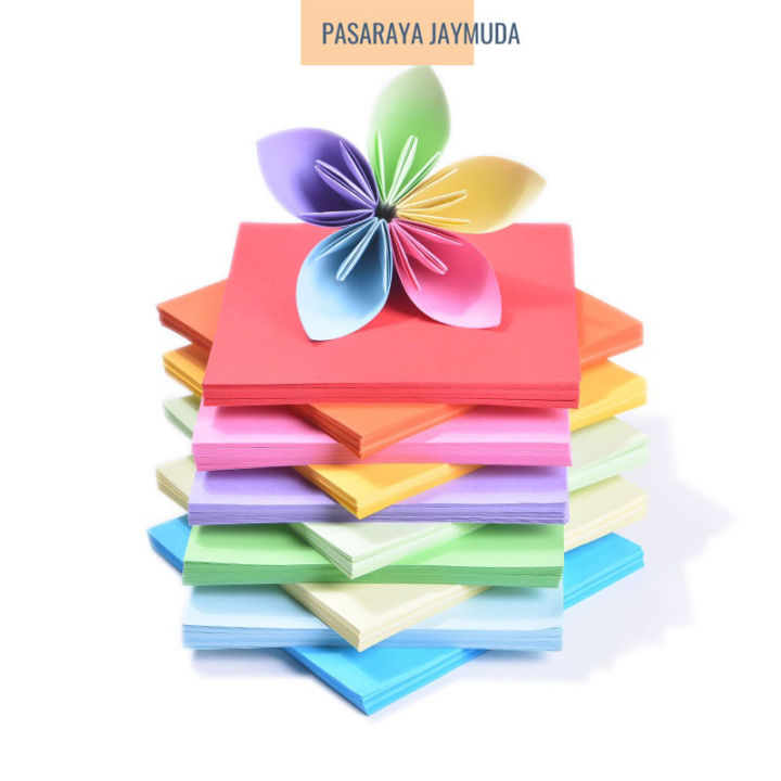 Origami Craft Color Paper Square Craft Children Folded Colorful ...