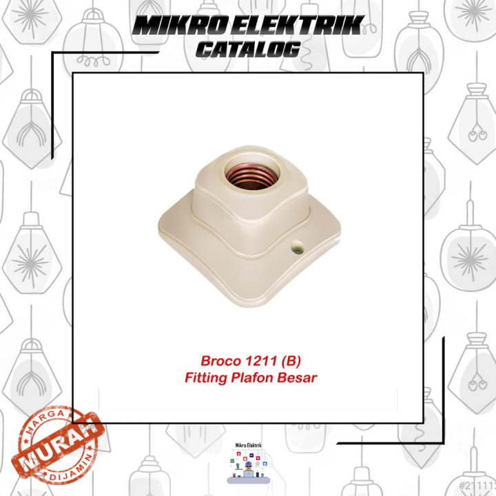 Fitting Lampu / Plafon Oval Broco 1211 | Lazada Indonesia