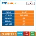 Firefly Ecolum LED Light Bulb Daylight / Warm White 3W, 5W, 7W, 9W, 11W ...