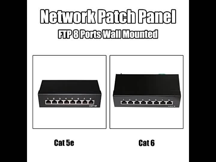 1U Network Cable Management Network Patch Panel 19 inch Rack Mounted ...