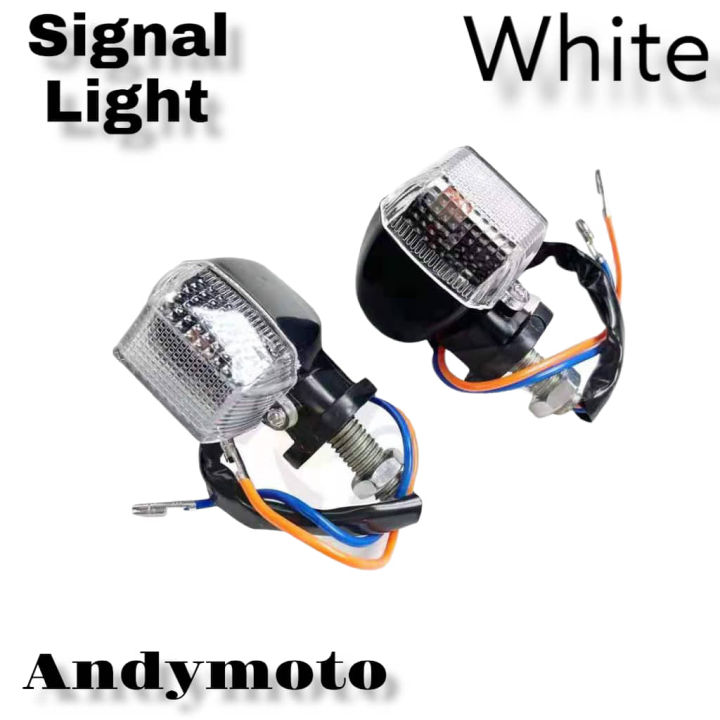 HONDA TMX 125 | MOTORCYCLE UNIVESAL SIGNAL LIGHT WHITE GOOD QUALITY ...