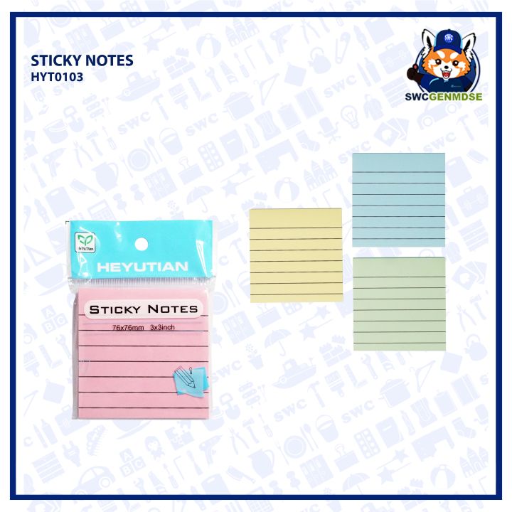 Sticky Notes | 3 x 3 IN | 100 Sheets | Lazada PH