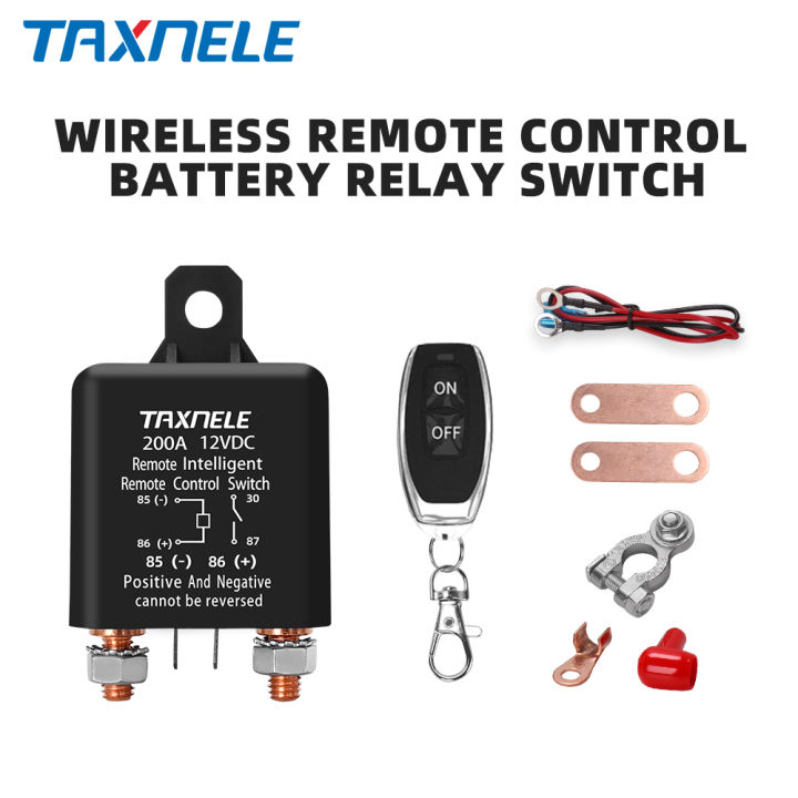 Universal Battery Switch Relay Wireless Remote Control Disconnect Cut ...
