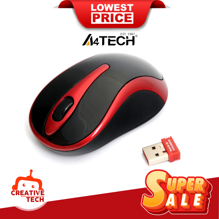 ORIGINAL A4TECH Wireless 2.4G Optical Mouse (V-Track) G3-280N | Lazada PH