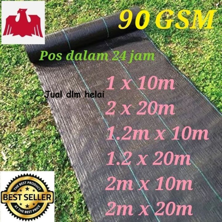 [10m per Sheet] 🔥🔥 90 GSM 🔥🔥1m 1.2m or 2m x 10m Penutup Tanah Bumi ...