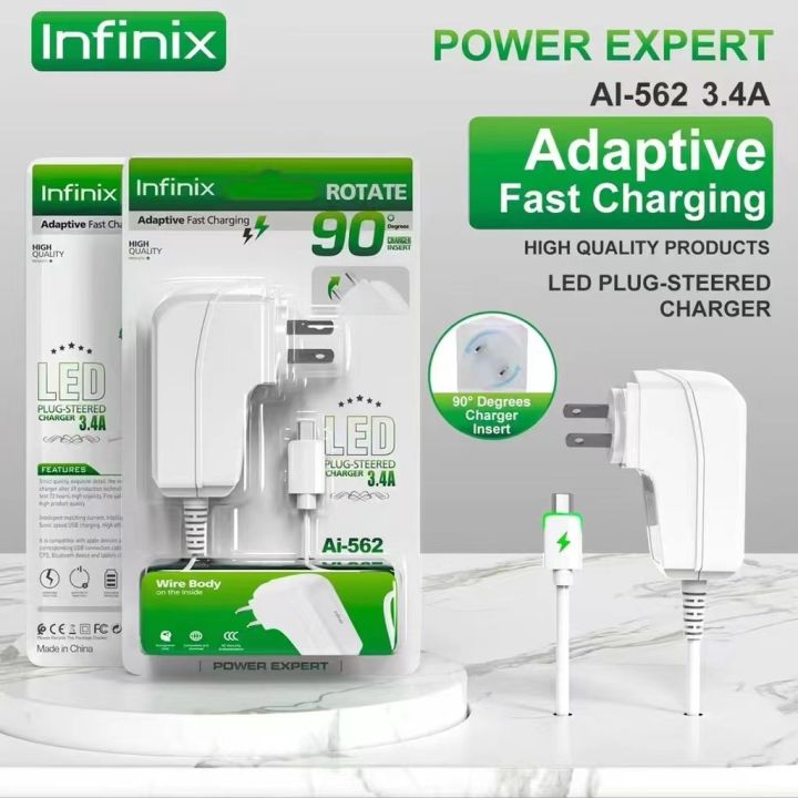 INFINIX Universal 2.1A Fast Super Speed Charger Light 90°Rotate ...