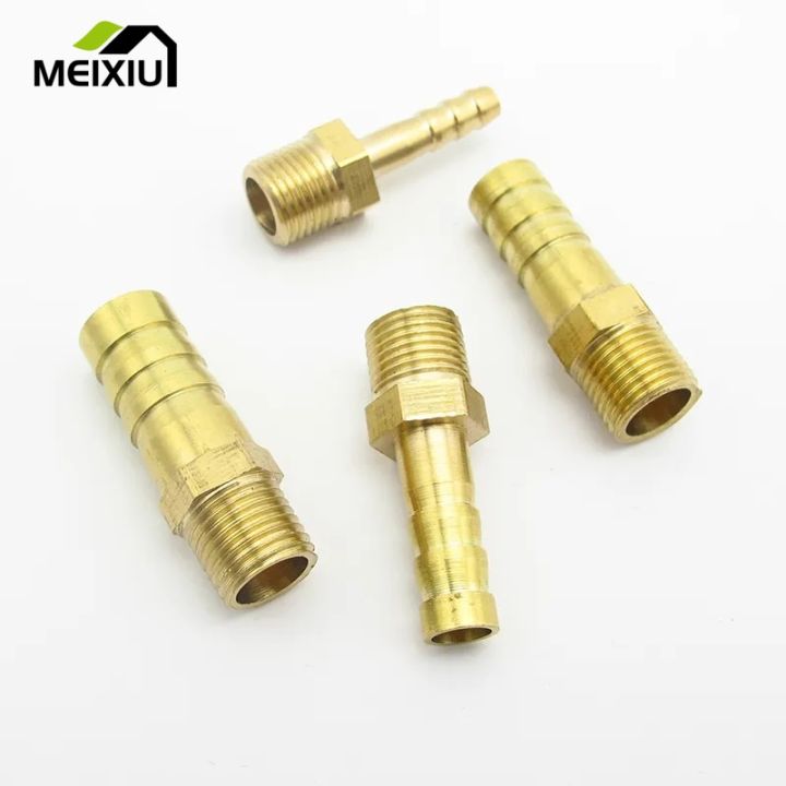 4mm 6mm 8mm 10mm 12mm Hose Barb x 1/8" BSP Male Thread Brass Barbed Pipe Fitting Connector ...