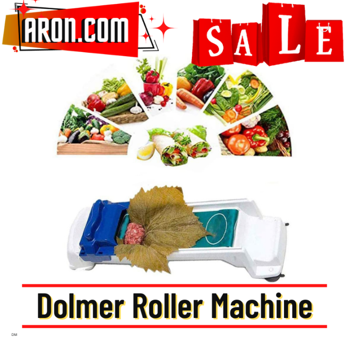 A- Dolmer Roller Machine, PeSandy Sushi Roller Vegetable Meat Rolling ...