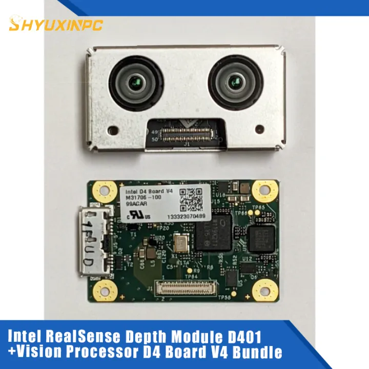 Intel RealSense Depth Module D401 + Vision Processor D4 Board V4 Bundle ...
