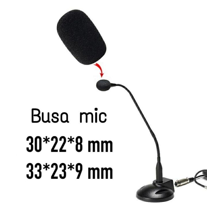 Busa Microphone Condensor Foam Mic Podium Conference Spon Mic Sarung ...