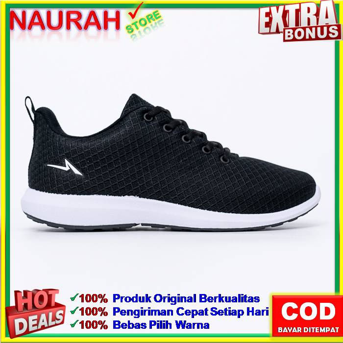 SEPATU SEKOLAH HITAM ANDO BSC 21 EVALD PINO SNEAKERS UNISEX PRIA WANITA ...
