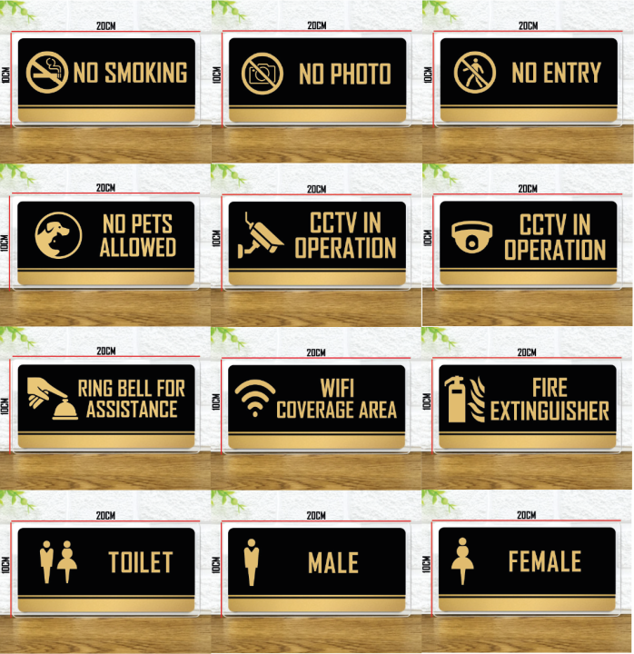 Workplace Sign | Acrylic | Signage | Workplace | Office | Restaurant ...