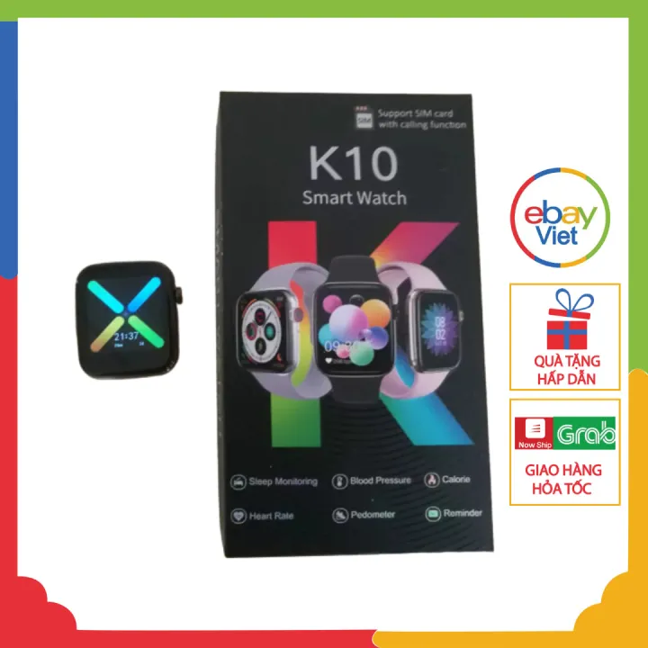 Đồng Hồ Thông Minh K10 lắp SIM nghe gọi, Thiết Kế Màn Hình Cảm Ứng, Chống Nước IP67 Cao Cấp ...