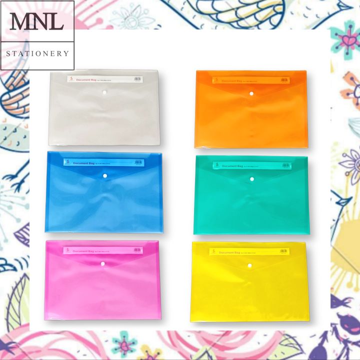 MNL Long Transparent Clear Plastic Envelope File Folder Organizer ...