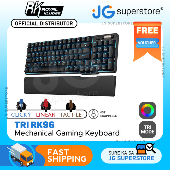 Royal Kludge RK RK96 RGB 96 Keys Tri-Mode Mechanical Gaming Keyboard ...