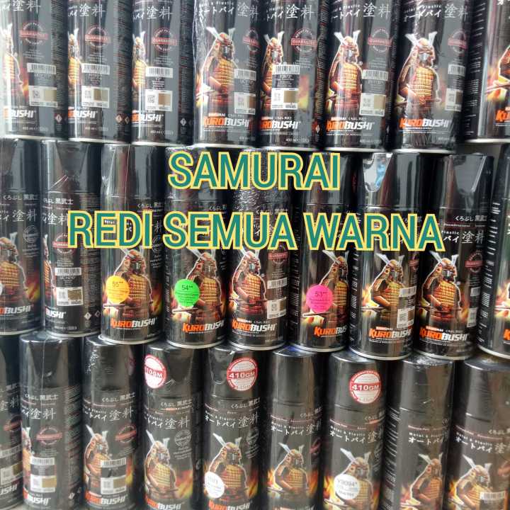 Pilok Pilox Samurai Kurobushi cat semprot samurai Hitam Samurai Hitam ...