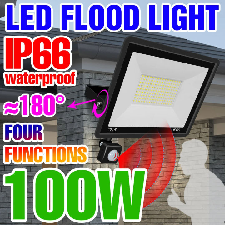 【COD/Original】LED Flood Light 100W AC 220V Outdoor IP66 Waterproof ...