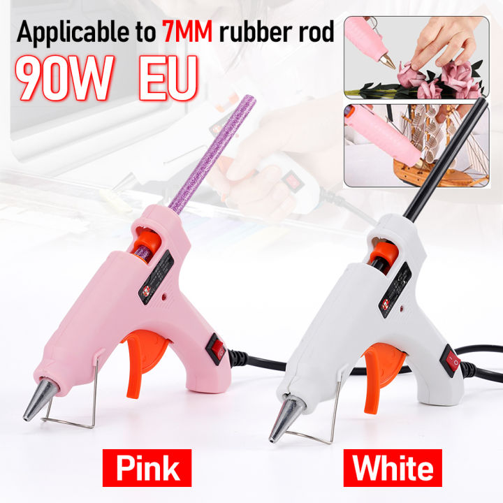 90W Hot Melt Glue G-un with Switch for 7mm Glue Stick Mini Indusrial ...